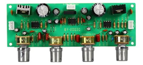 Placa Preamplificadora De Audio Hifi Bass Treble Balance Vol Meses