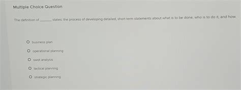 Solved Multiple Cholce Questionthe Definition Of ﻿states