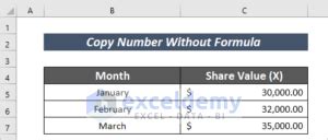 How to Copy Number Not Formula in Excel (5 Quick Tricks)
