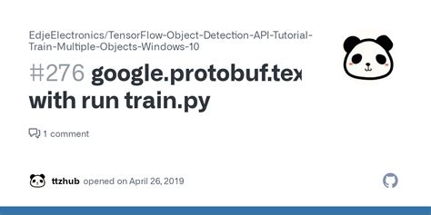 Google Protobuf Text Format ParseError With Run Train Py Issue 276