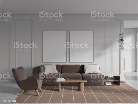 소파와 커피 테이블 모형 프레임이 있는 고급 거실 인테리어 0명에 대한 스톡 사진 및 기타 이미지 0명 3차원 형태 가정의 방 Istock