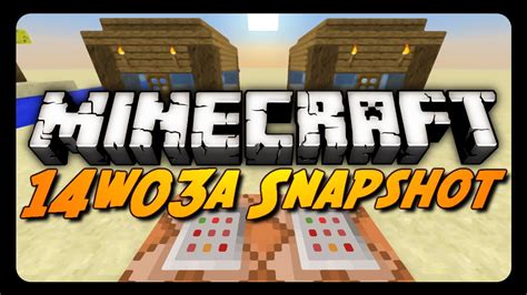 Minecraft Snapshot 14w03b Clone And Fill Commands And More Youtube