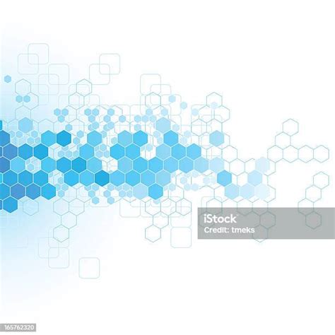 Blue Abstract Background向量圖形及更多六角形圖片 六角形 背景 主題 藍色 Istock