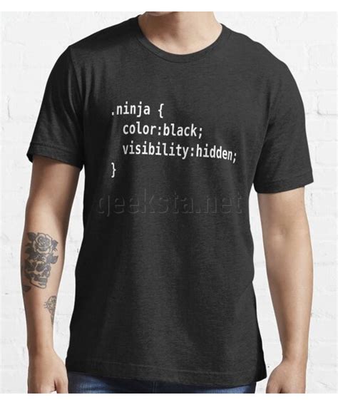 Css Class Ninja White On Black Design For Web Developers Geeksta
