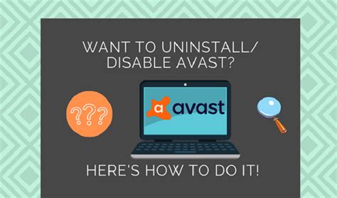 Want To Uninstall Disable Or Turn Off Avast See This