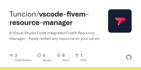GitHub Tuncion Vscode Fivem Resource Manager A Visual Studio Code