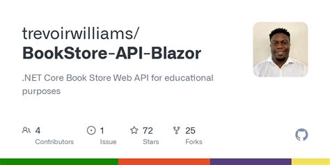 github trevoirwilliams bookstore api blazor core book store web