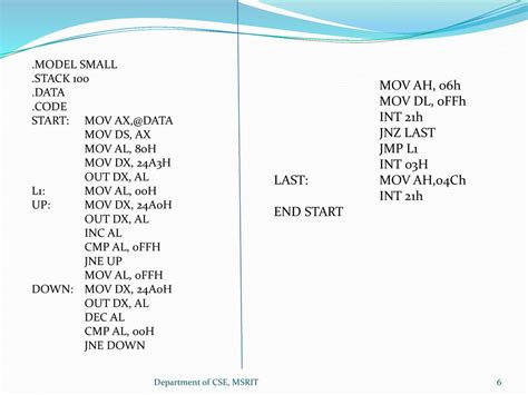 Microprocessor Lab Csl1543 002 Ppt Download