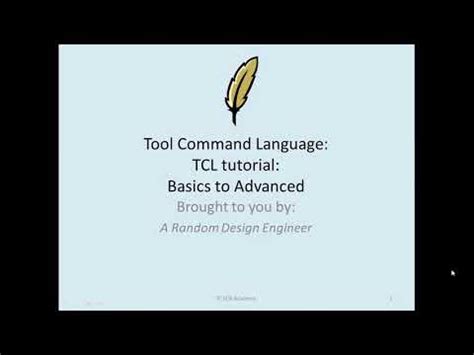 Learn Tcl Introduction Installation and Download | tcl scripting - Mind Luster