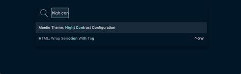 High Contrast Configuration Option Issue 52 Meetio Theme Sublime