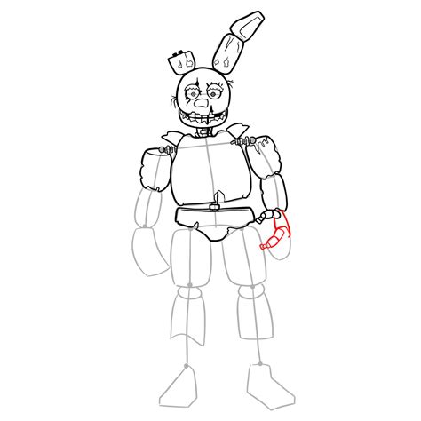 How To Draw Springtrap From FNAF SketchOk