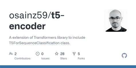 Github Osainz59t5 Encoder A Extension Of Transformers Library To
