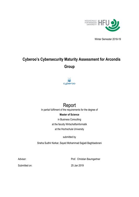 Pdf Cyberoo A Cybersecurity Maturity Assessment