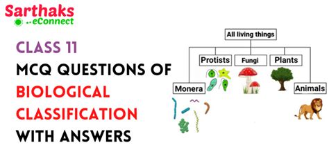 Class 11 Biology Mcq Questions Of Biological Classification With Answers