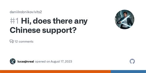 Hi Does There Any Chinese Support · Issue 1 · Daniilrobnikovvits2