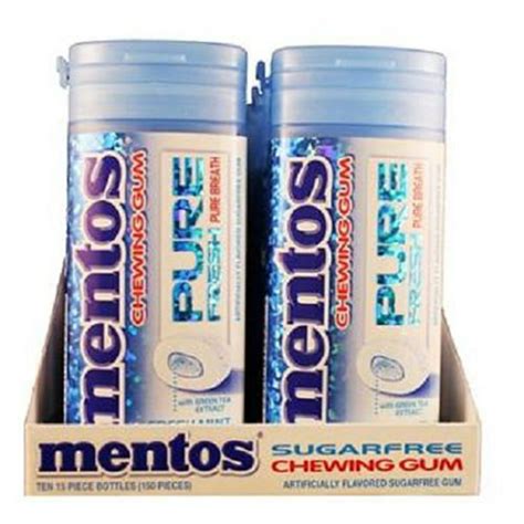 Mentos Pure Fresh Fresh Mint Sugar Free Gum Count 10 15pcs Gum