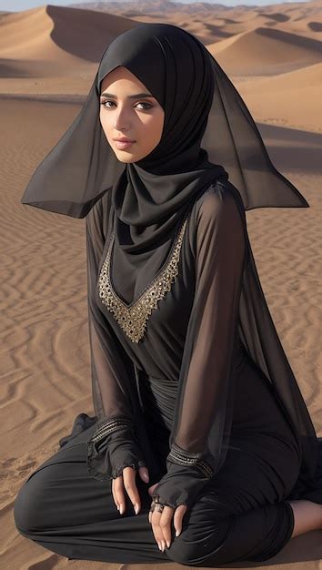 Premium Ai Image A Abaya Girl Hijab Model Photo Ai Generated