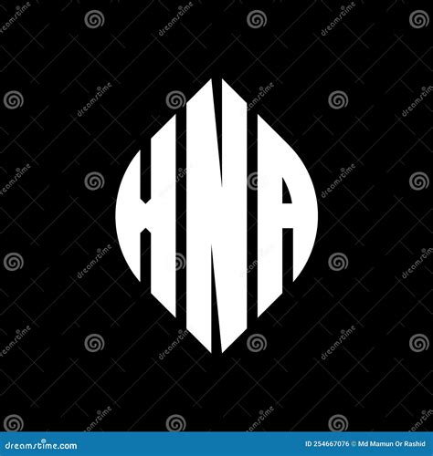 Xna Circle Letter Logo Design With Circle And Ellipse Shape Xna