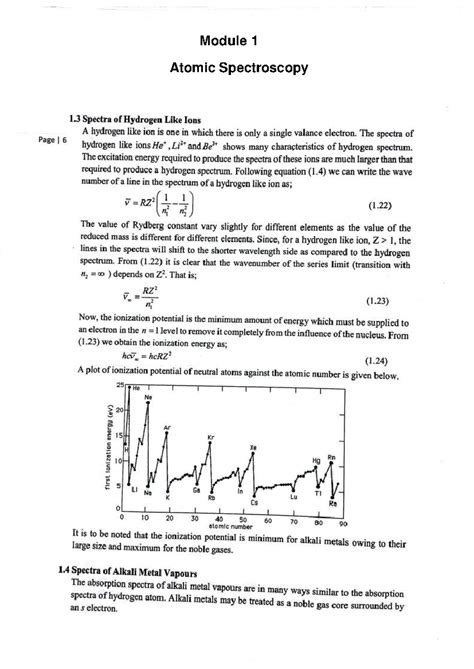 Module 1 Spectroscopy Physics Module 1 Atomic Spectroscopy Below Half Integral The
