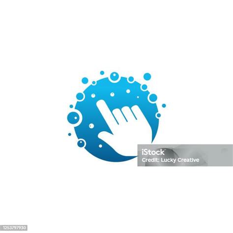 클린 터치 로고 디자인 컨셉 벡터 간단한 클린 로고 템플릿 온라인 클리닝 로고 기호 개념에 대한 스톡 벡터 아트 및 기타 이미지 개념 개념 기호 고전 양식 Istock