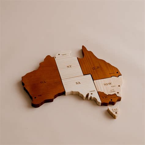 Australian Map Puzzle Woodland Play