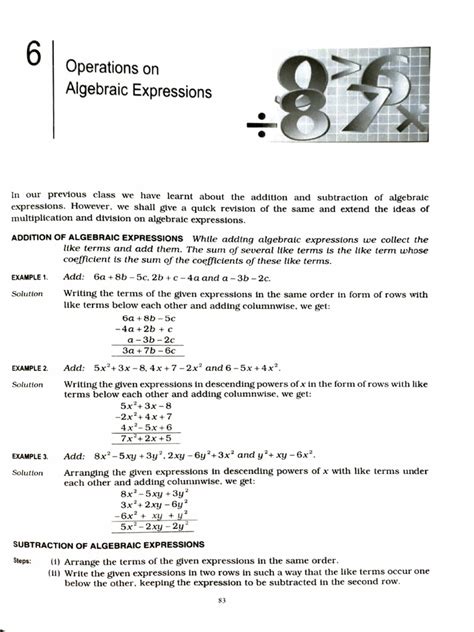Chapter 6 Algebra Pdf Division Mathematics Mathematical Analysis