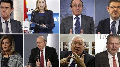 Ocho Ministros Encabezan Las Candidaturas Del Pp Para Las Generales