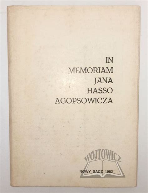 Ekslibris Czosnyka Jóżef Tadeusz Agopsowicz Jan Hasso In Memoriam