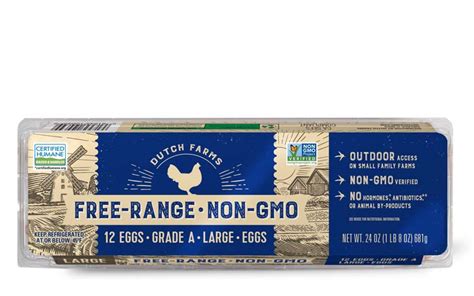 Free Range Non GMO Large Eggs Dutch Farms