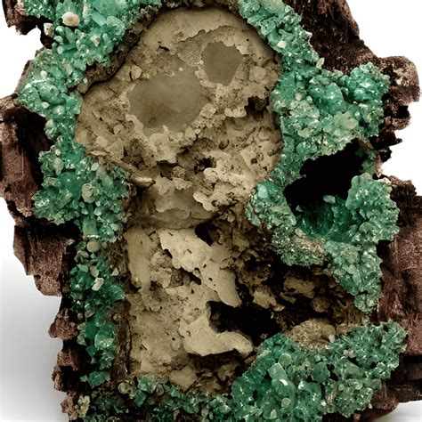 Green Geode Cut In Half Graphic · Creative Fabrica