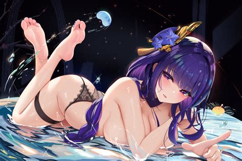 Rule 34 Barefoot Blush Breasts Damao Yu Feet Female Genshin Impact