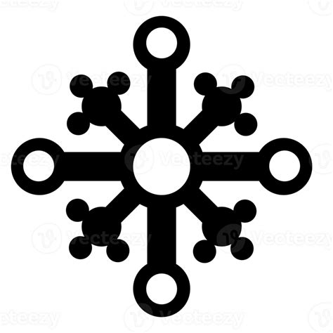Snowflake Flat Icon Decorative Design Element 51785890 Png