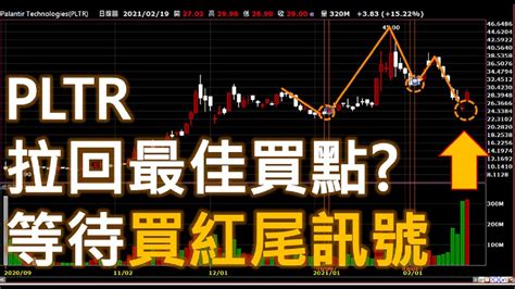 美股pltr 拉回最佳買點 等待買紅尾訊號 美股股票分析 廖兄 極大值 量價 21點 Youtube