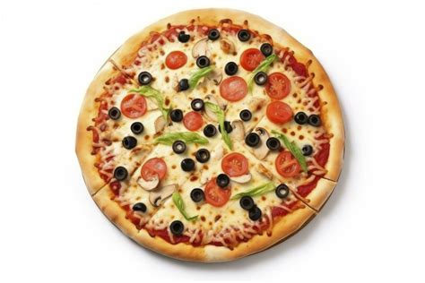 Ai Generated Pizza Isolated On White Background Ai Generated 35943491