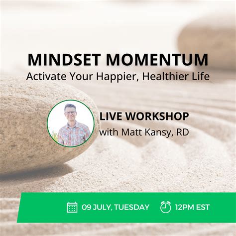 Free Mindset Momentum Workshop Health And Wellness Coaching