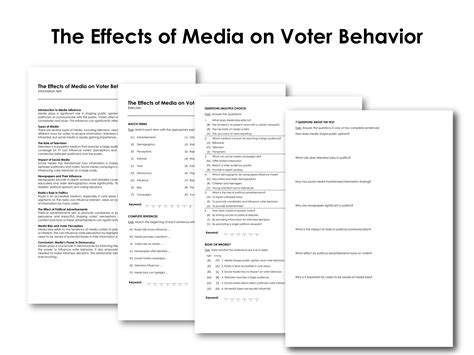 The Effects Of Media On Voter Behavior Made By Teachers