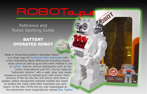 ROBOTapedia Presents Battery Operated Robot White