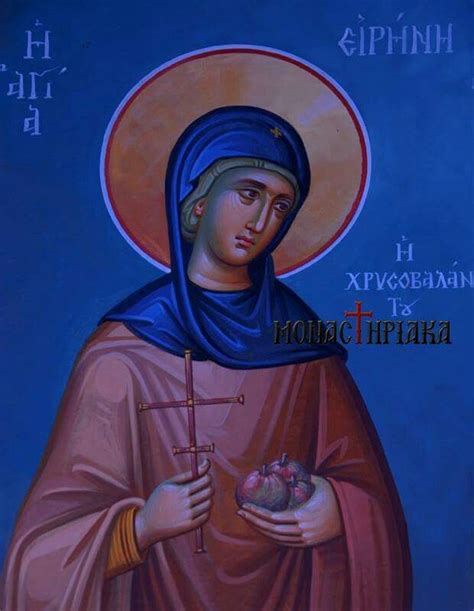 Pin By Athina Alexopoulou On Icons Αγία Ειρήνη Χρυσοβαλάντου Orthodox Icons Hagiography