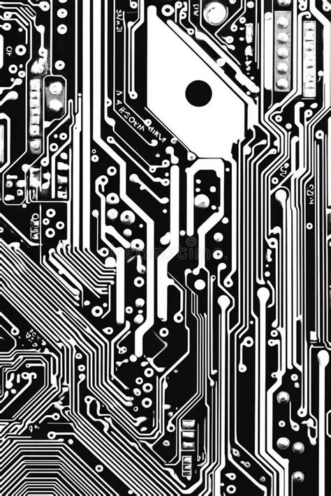 Intricate Circuit Board Design Stock Illustration Illustration Of