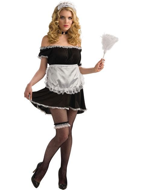 Sensual Classic French Maid Womens Costume