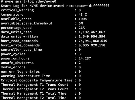 nvme cli nvme 命令查看nvme设备内部状态 z stand gitcode 开源社区