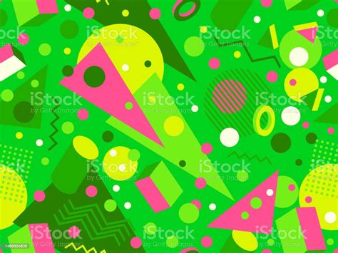 80년대 스타일의 3d 모양이 있는 기하학적 매끄러운 패턴 다양한 색상의 아이소메트릭 3d 기하학적 모양 종이 배너 및 배경 화면에 인쇄하기위한 디자인 벡터 그림 0명에