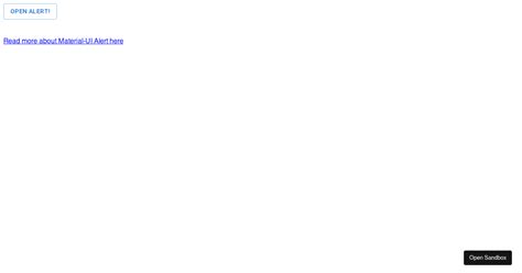Custom Mui Alert Codesandbox