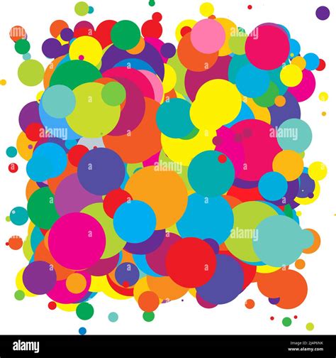 Abstract Overlapping Circles Pattern Vector Illustraiton Stock Vector Illustration Clip Art