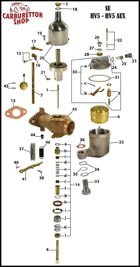 Auc339 Su Carburetor Parts
