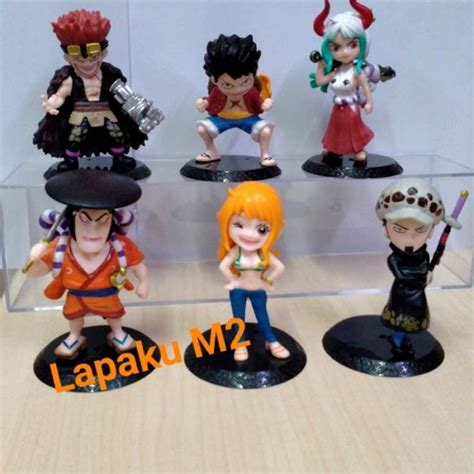 Promo Wcf One Piece Luffy Oden Law Nami Wano Arc Figure Set Isi Diskon Di Seller Qairina