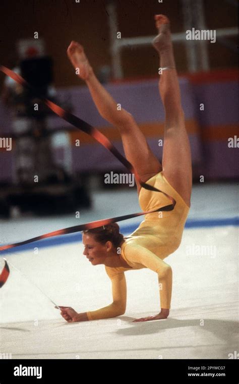 Olympic Games 1984 In Los Angeles Rhythmic Gymnastics Regina Weber