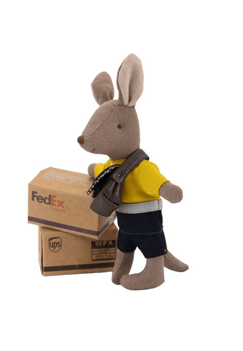 Rugaroo The Postie Kangaroo Doll With Bag In Post Box New Arrival Back In Stock Ruby And Grace