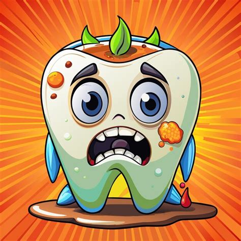 Un Monstruo Con La Boca Llena De Jugo De Naranja Vector Premium