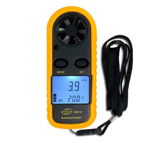 BENETECH GM816 Digital LCD CFM CMM Thermo Anemometer Infrared